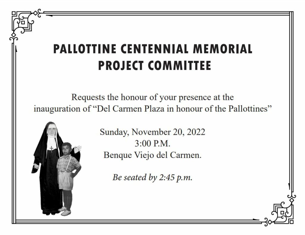 Inauguration of the Pallottine Centennial Memorial - Suore Missionarie ...